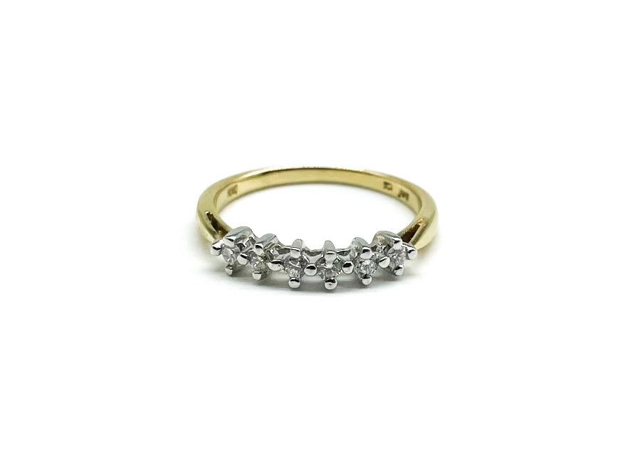 .12 Point Round Brilliant Cut Ring