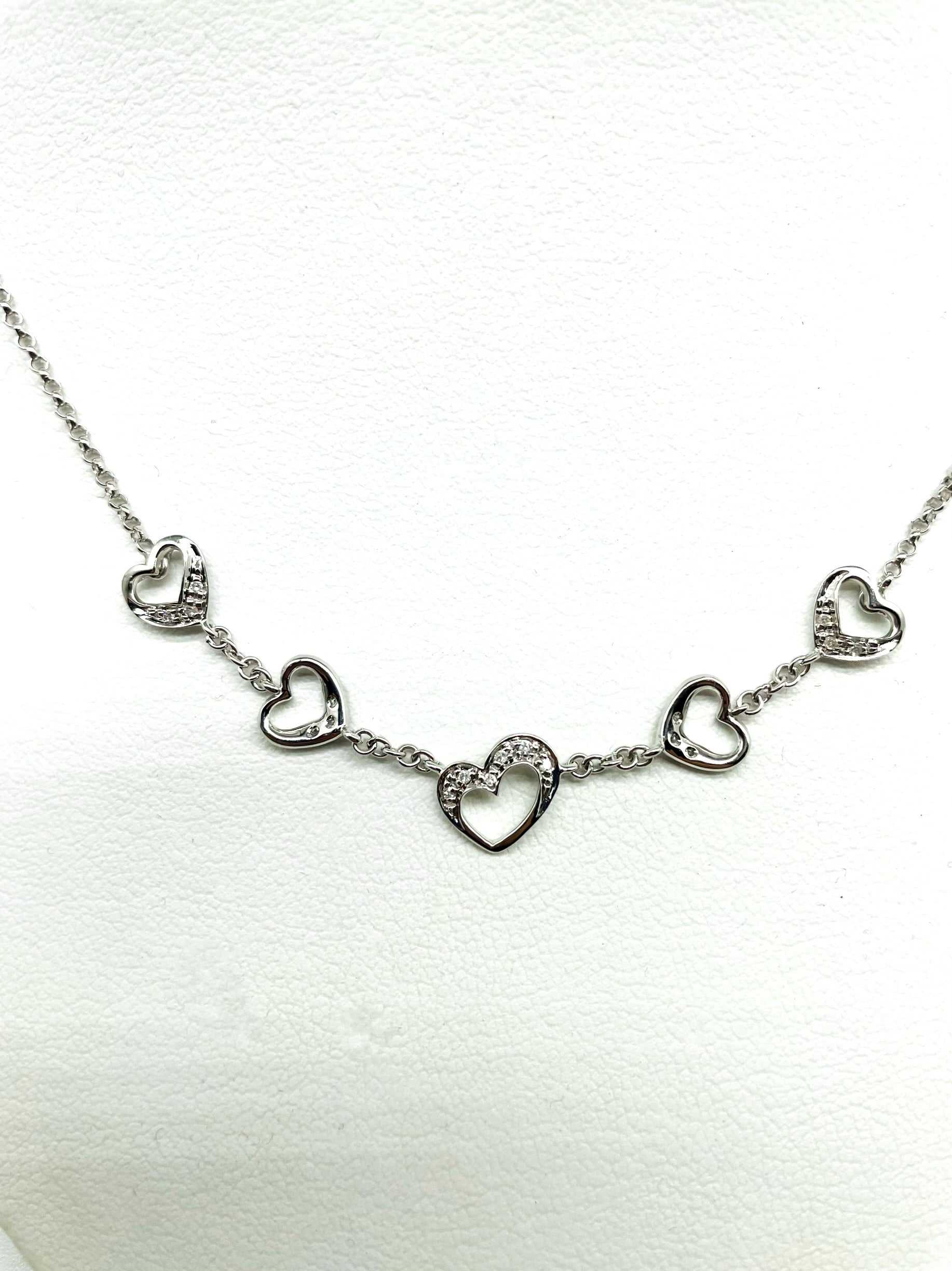 .20 Point Round Brilliant Diamond Necklace